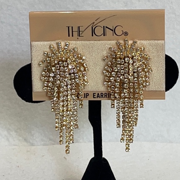 the icing | Jewelry | Nwt The Icing Starburst Dangle Rhinestone ...